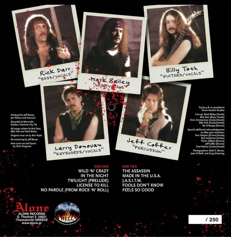 ASSASSIN License to Kill LP Gatefold Splatter VINYL – ALONE – Metal Store